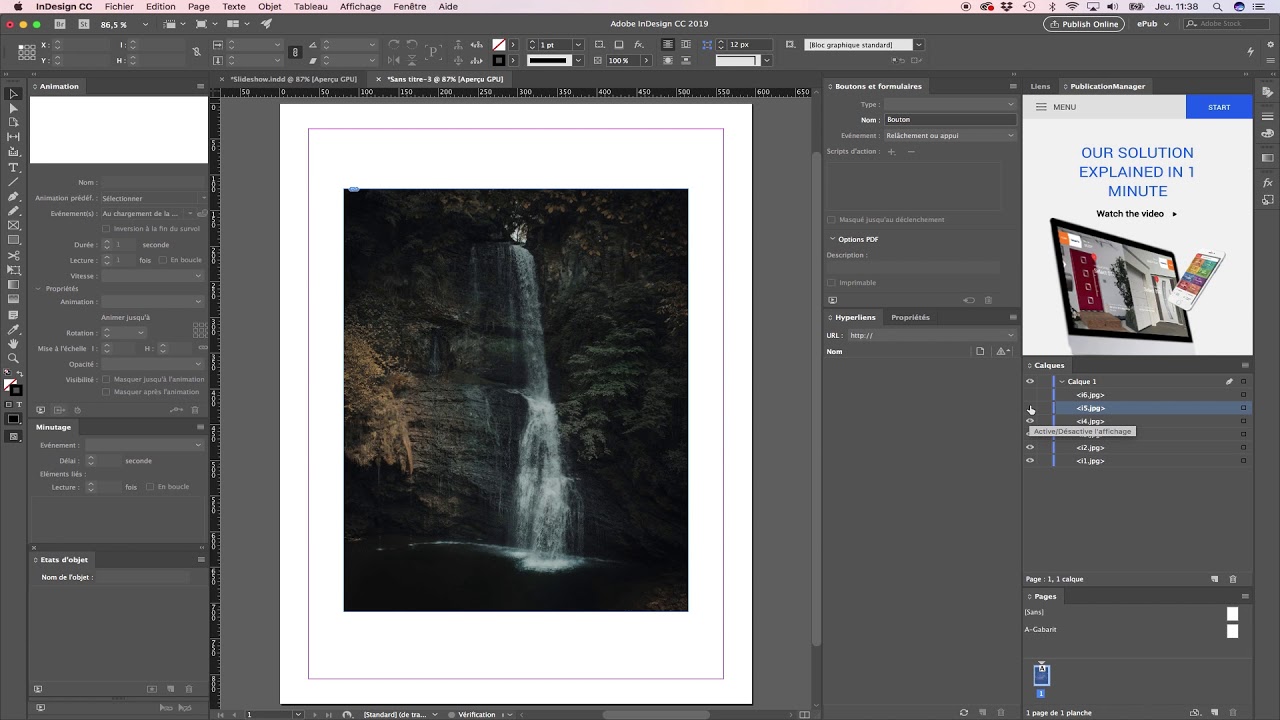 Tutoriel n° 5 : comment créer un carrousel via indesign - YouTube