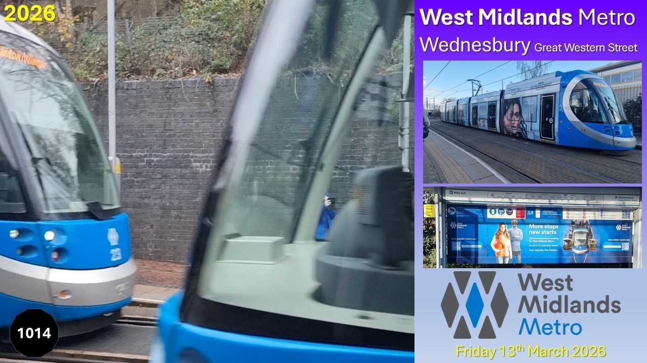 1014 - West Midlands Metro Wednesbury Great Western Street on Friday ...