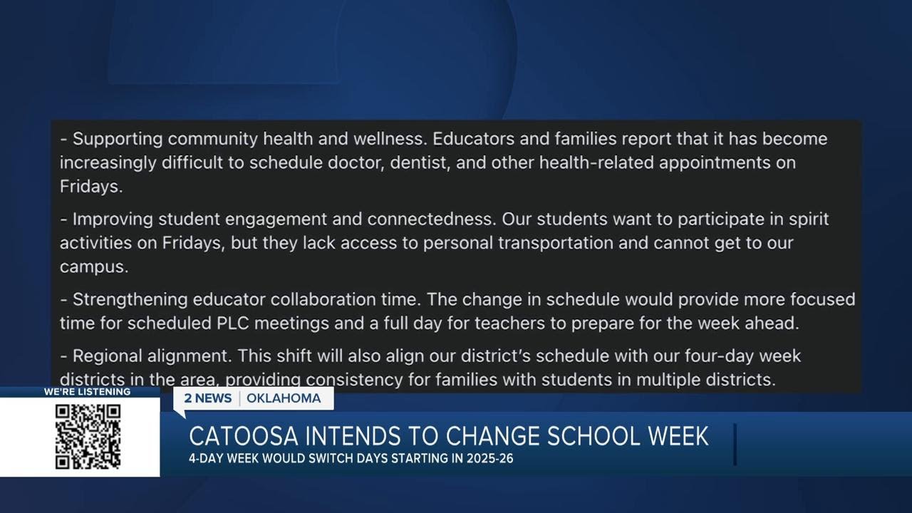 Same week, different days: Catoosa could change school week structure ...