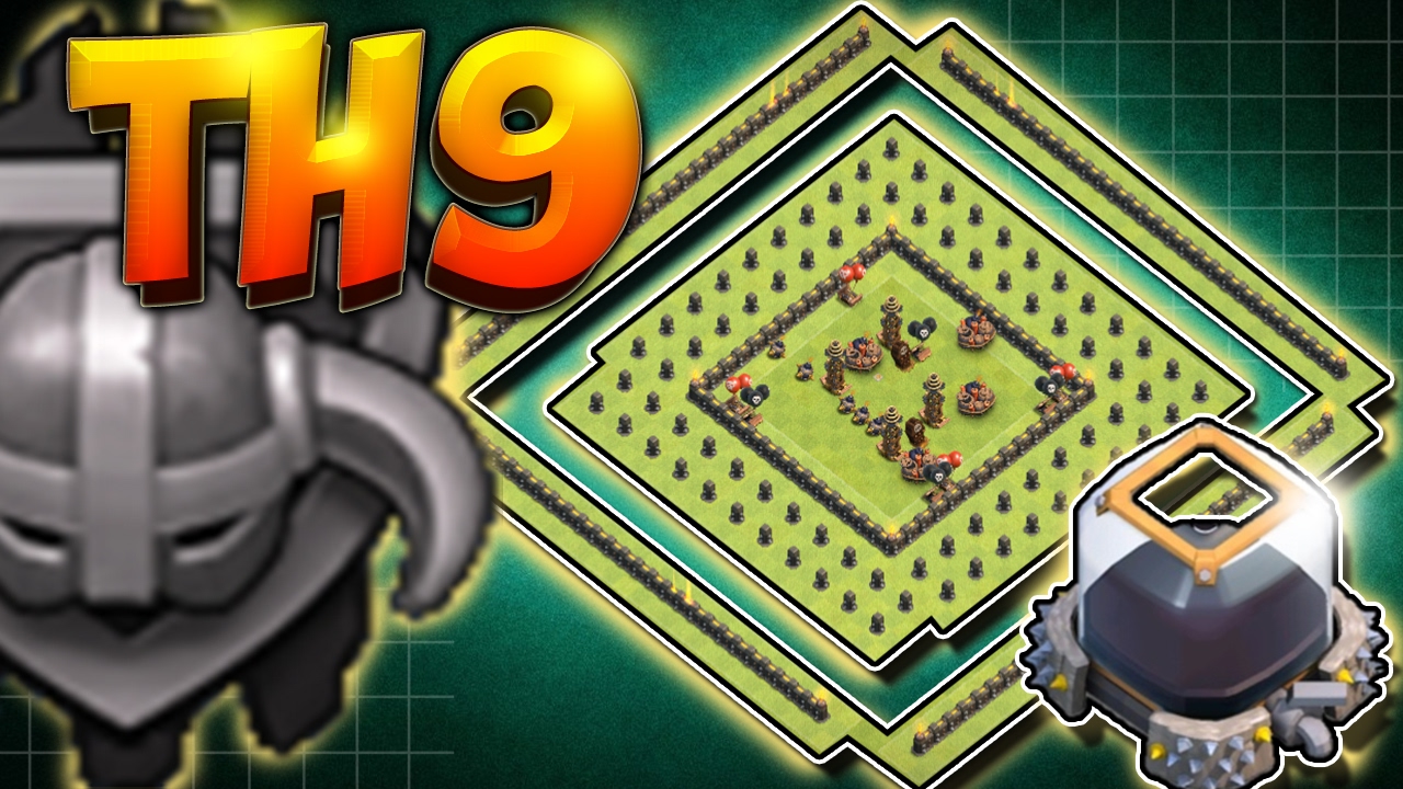 Diseño TH9 para PROTEGER ELIXIR OSCURO + Replays | Best th9 Dark Elixir ...