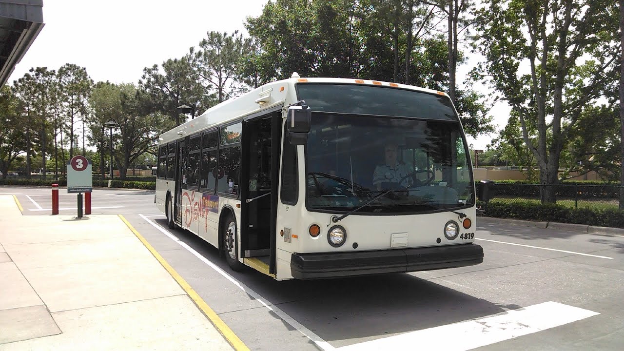 Walt Disney World Transportation System 2002 NovaBus LFS 4874 en route ...