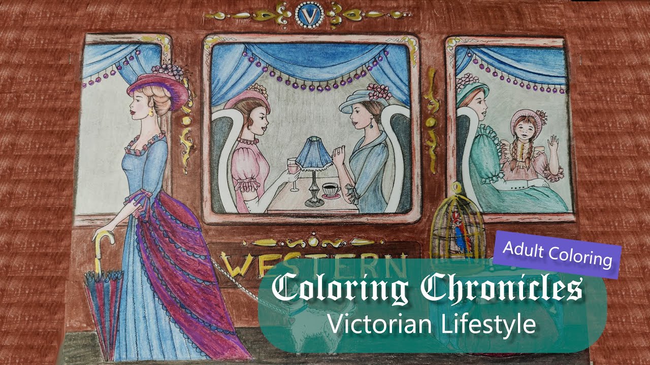 Coloring the Past: Victorian Train Scene - YouTube