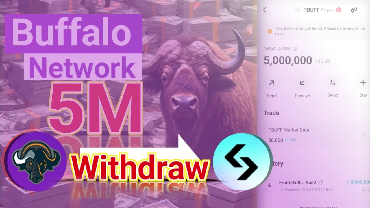 Buffalo Network App Withdraw & Contract Address || 255$ Ka free ...