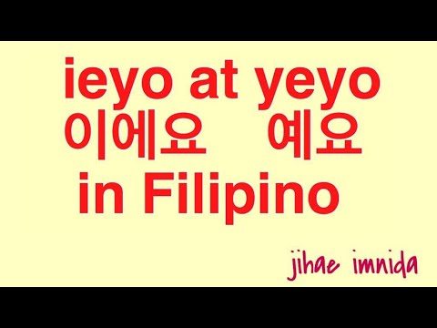 KOREAN GRAMMAR IN FILIPINO #2~Jihae Imnida - YouTube