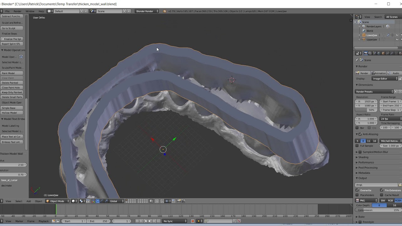 Simple Base and Model Thicken - YouTube