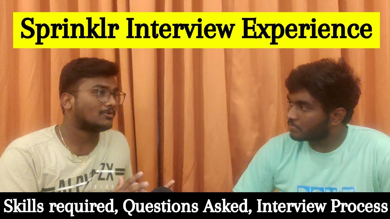 My Sprinklr Interview Experience | Product Implementation Consultant Role #sprinklr #unifiedcxm ...