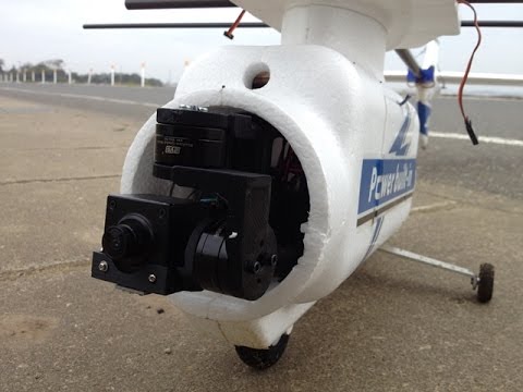 DIY 3 Axis Gimbal mounted Skua FPV - YouTube