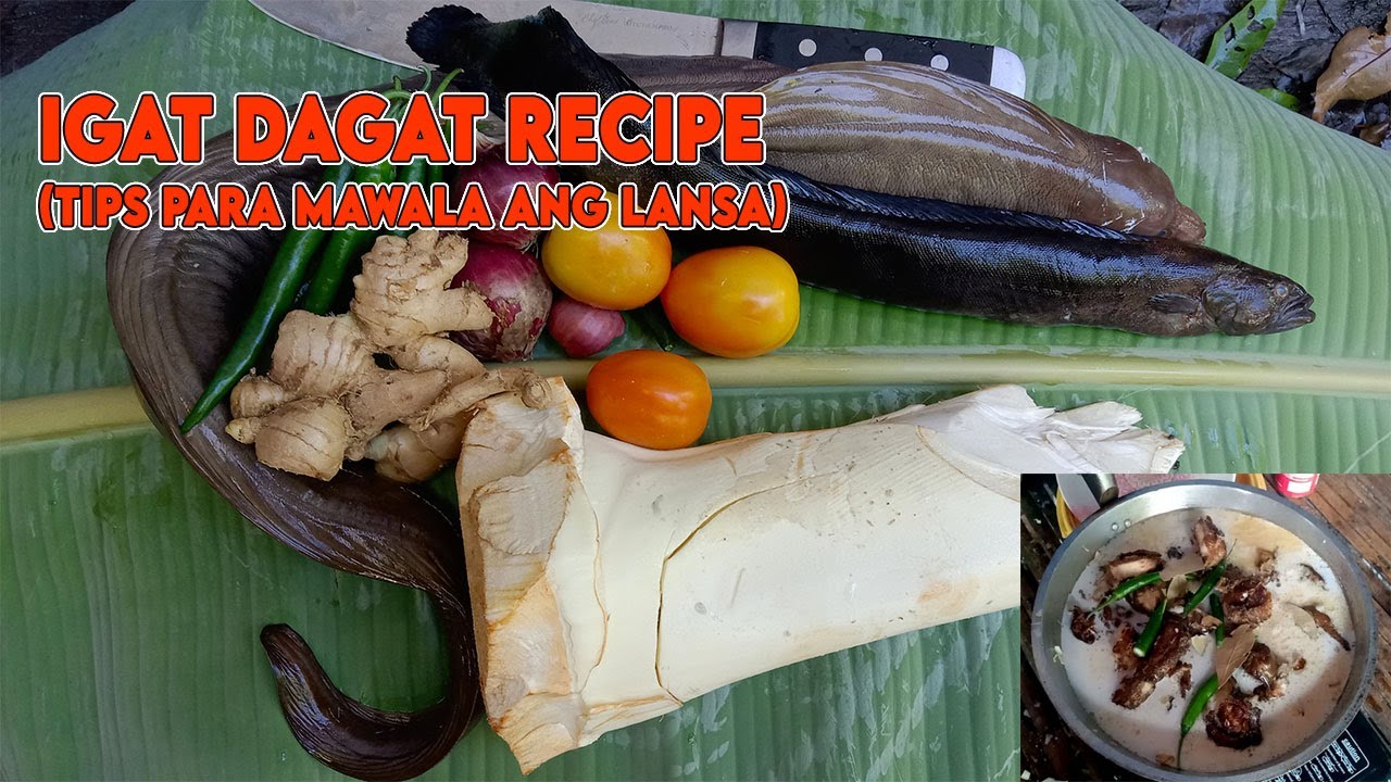 Igat recipe / Ginataang igat na may ubod ng niyog at ito ang mabisang ...
