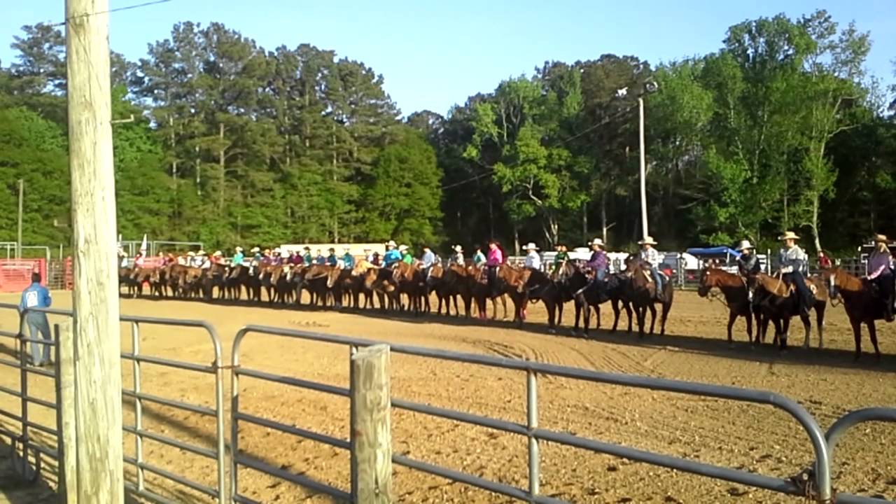 North Alabama Youth Rodeo Association Grand Entry - YouTube
