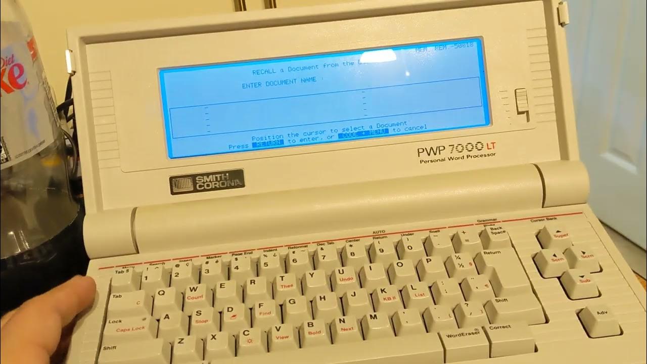 Its Alive! Smith Corona PWP 7000 LT - Portable Word Processor / Terminal - Lithium Ion Battery ...