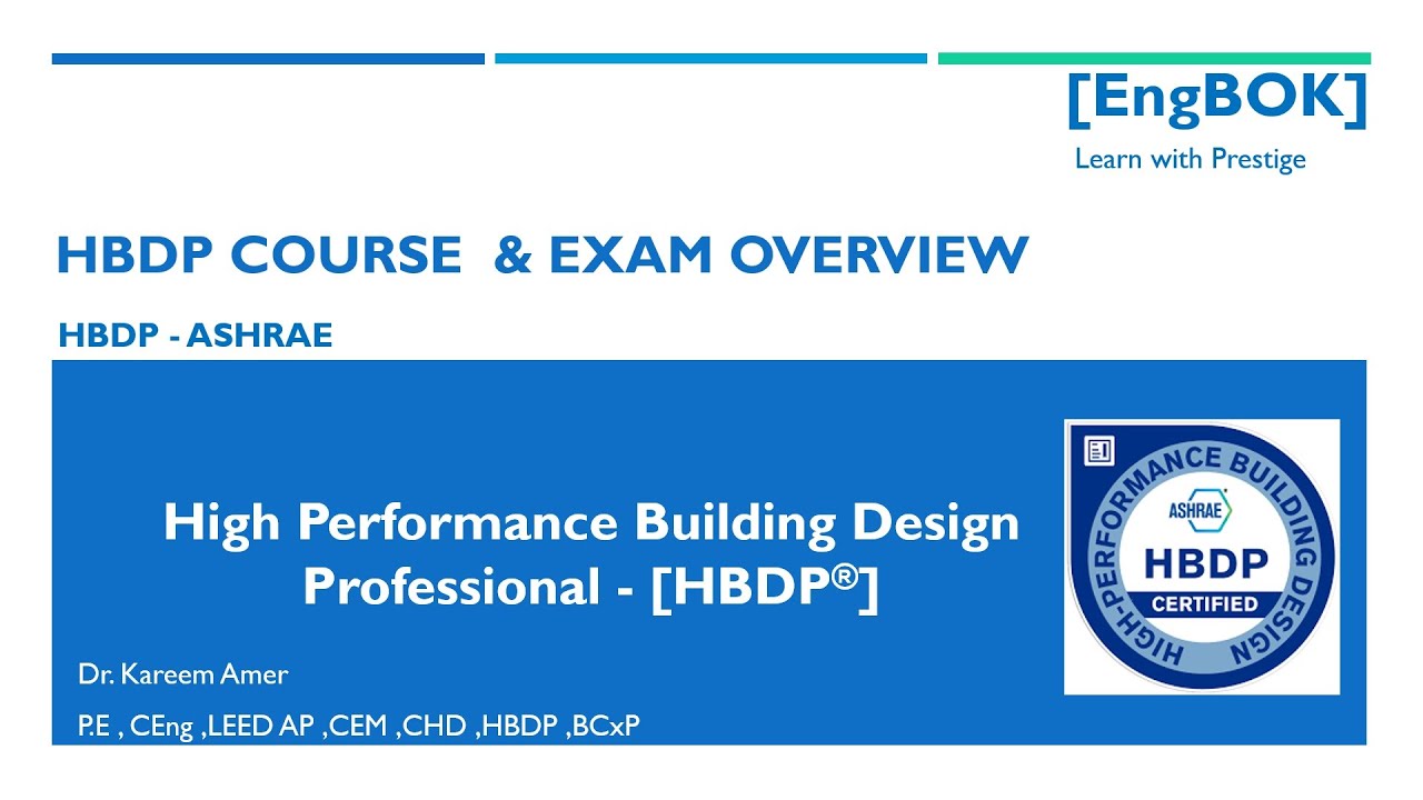 HBDP Course _ ASHRAE اهم شهادات - YouTube