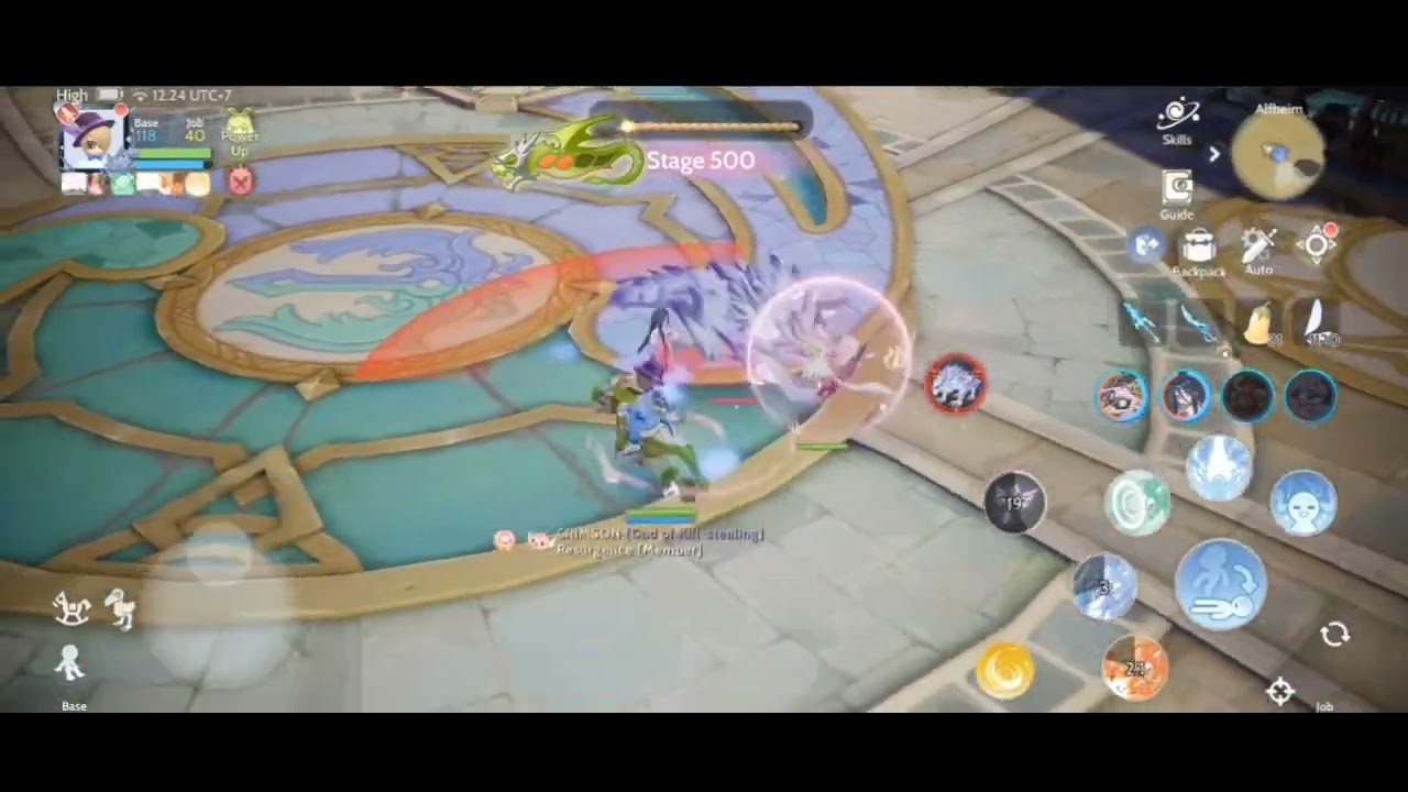 ROO Rune Knight 500floor 1 combo Rain of Spear - YouTube