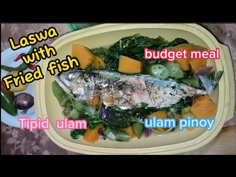 LASWA WITH FRIED FISH (Tipid ulam or budget meal) - YouTube