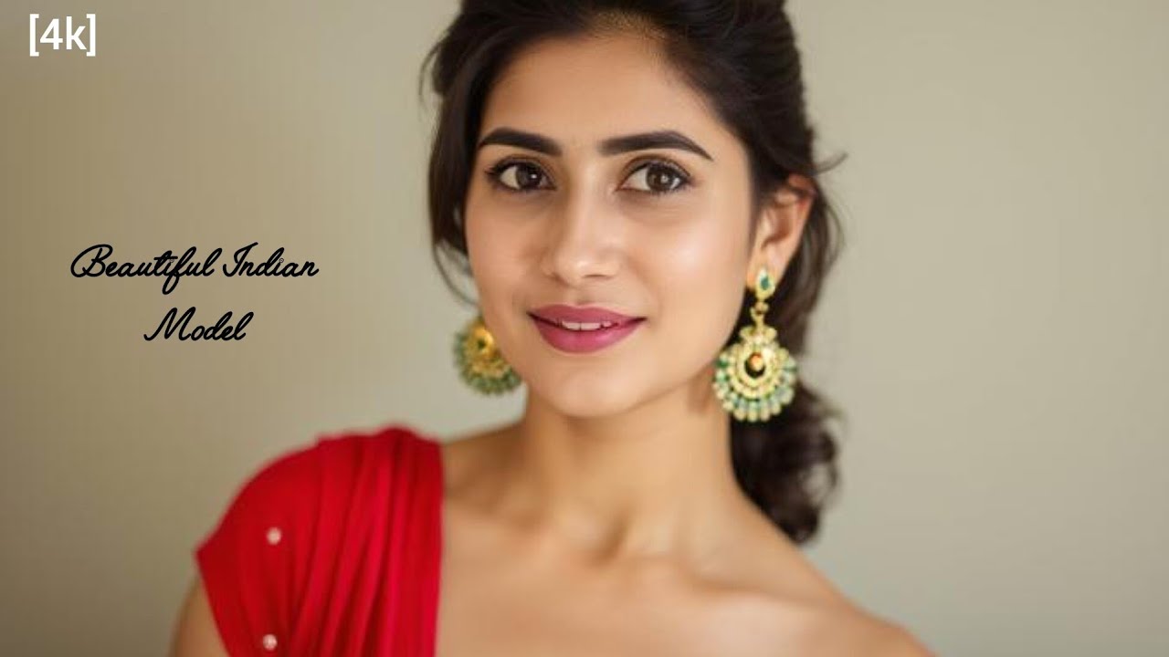 [4k] Real Indian Ai Lookbook Model - Beautiful Indian Model - Top ...