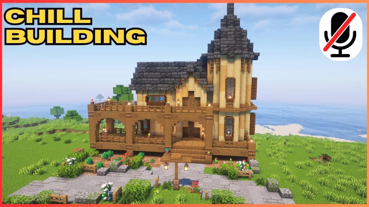 Chill Building, Minecraft, Detailed House (no commentary) - YouTube