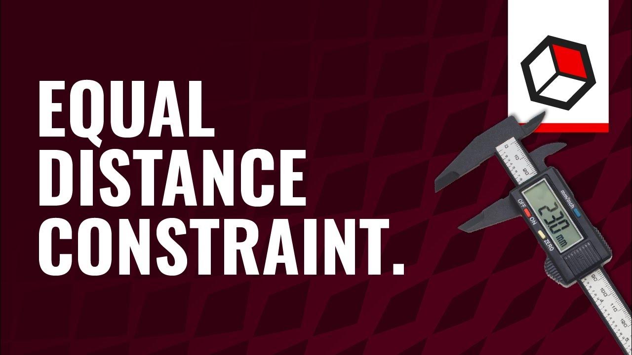 DesignSpark Toolbox - Equal distance constraint guide for DSM - YouTube