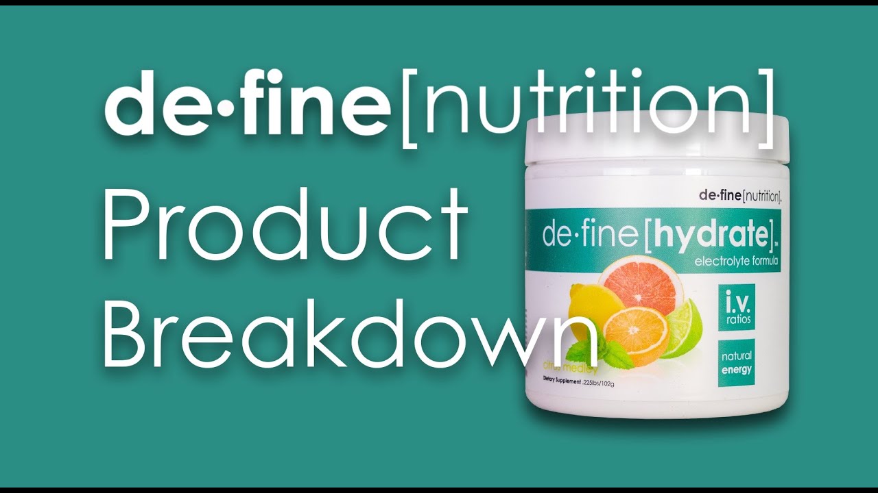 define[hydrate] Product Breakdown - YouTube