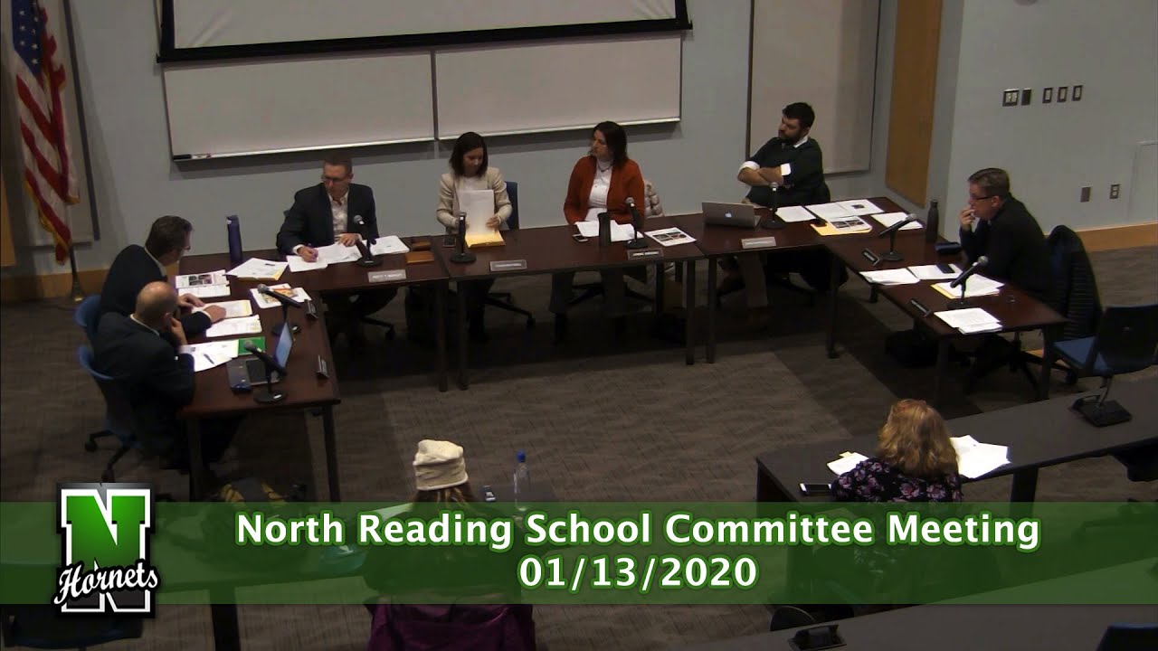 North Reading School Committee Meeting 1/13/20 - YouTube