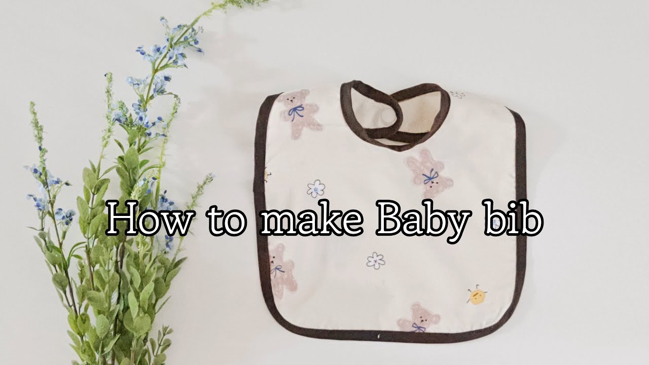 Making a Baby Bib + How to Draw the Pattern - YouTube