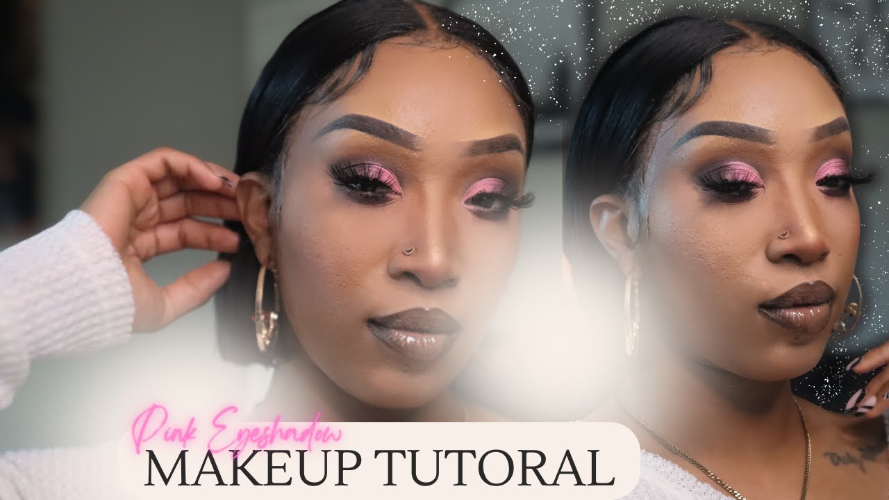 Effortless Pink Eyeshadow Tutorial: Dazja Jordan - YouTube