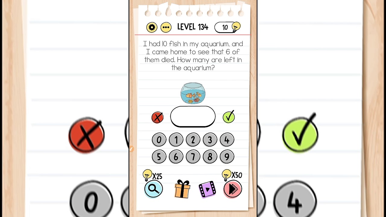 Brain Test level 134 | I had 10 fish in aquarium and I came home to see ...