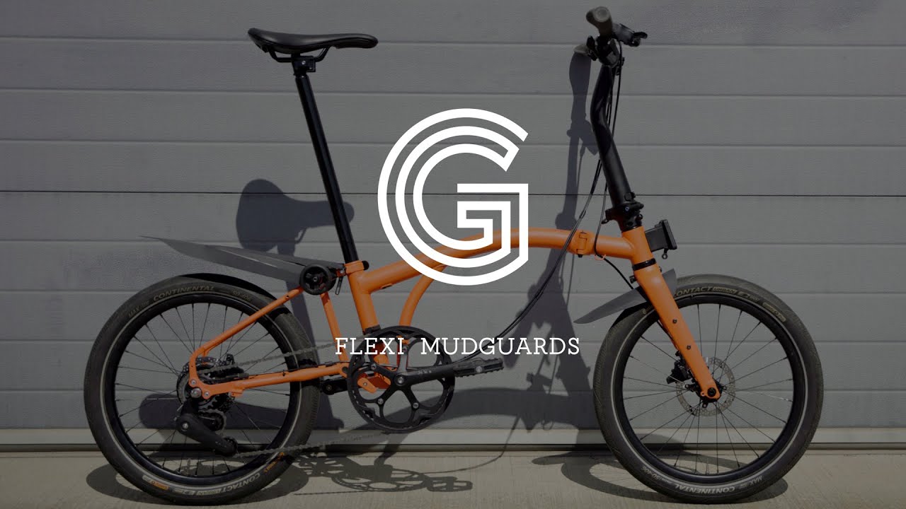Brompton Flexi-Mudguard Set for G Line - YouTube