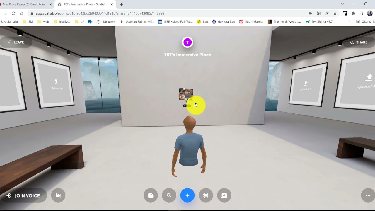 KOLAYCA Sanal Galeri veya Toplantı odaları Oluşturun. | METAVERSE | Spatial. - YouTube