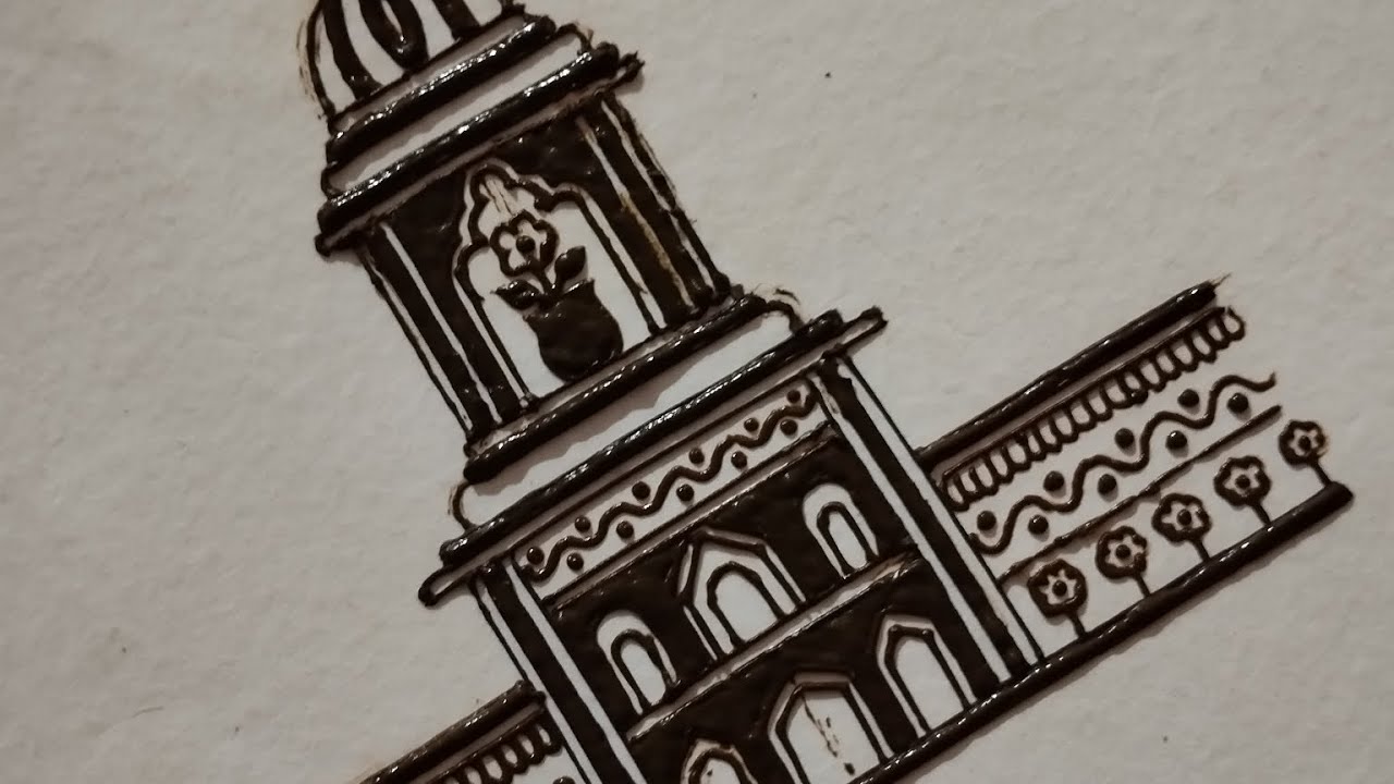 Ram Mandir🛕 || Temple Mehndi Design || Mandir🛕 ...
