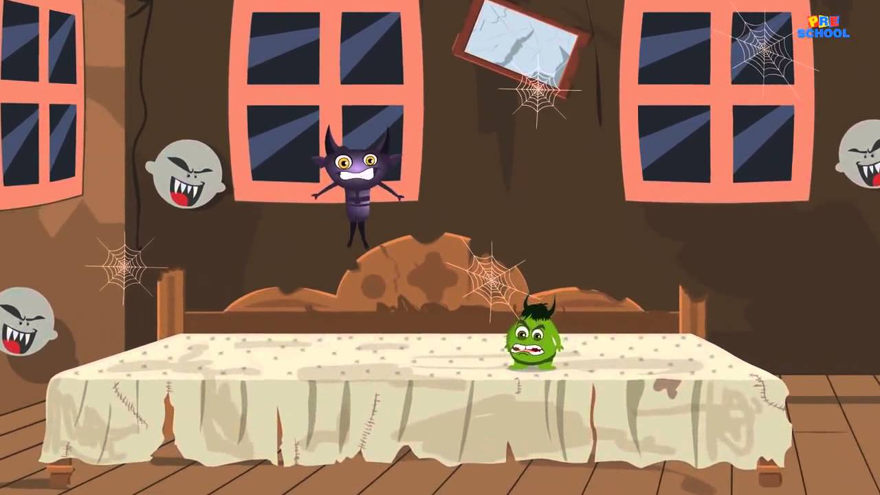 Five Little Monsters Nursery Rhyme with Lyrics Halloween Song - YouTube