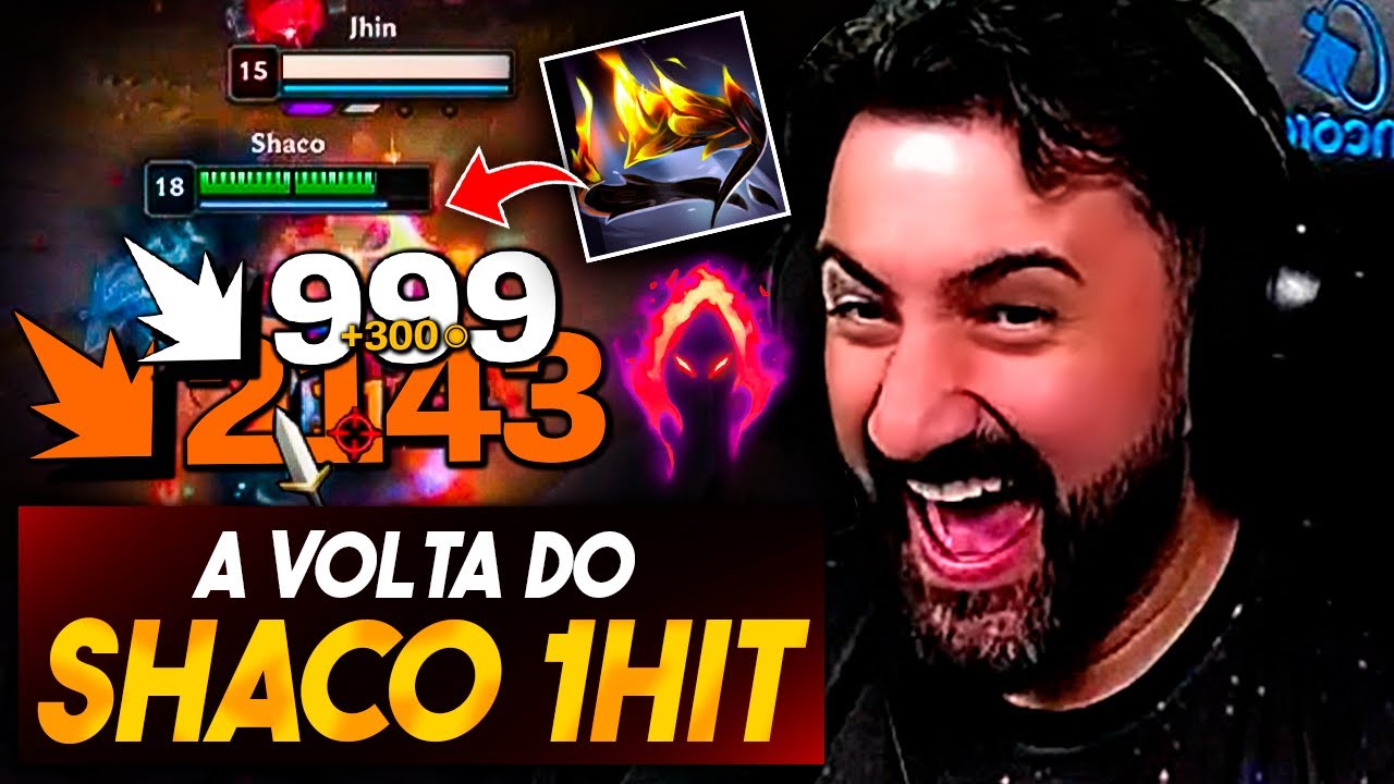 O SHACO DO 1 HIT ESTÁ DE VOLTA! BUILD DO BUEIRO É ABSURDA! - YouTube