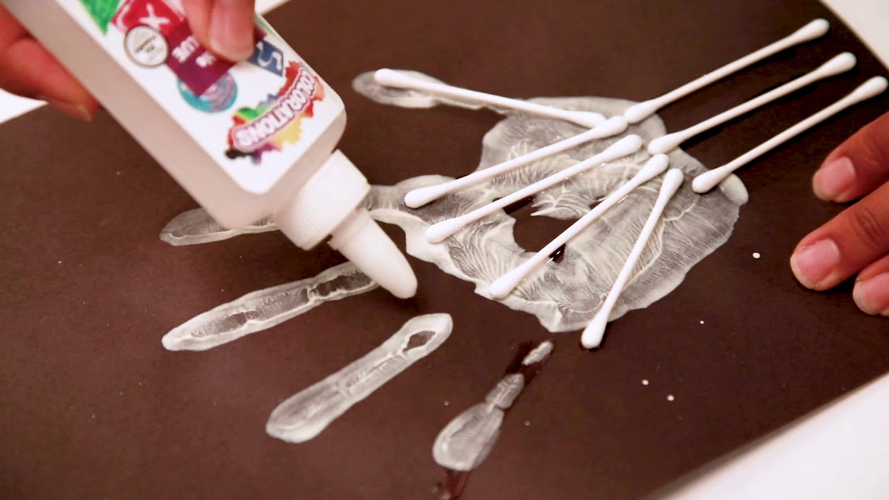 Hand Print Skeleton - YouTube