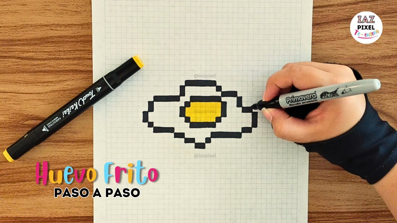 Como pintar un HUEVO FRITO en PIXEL ART – Tutorial paso a paso # ...