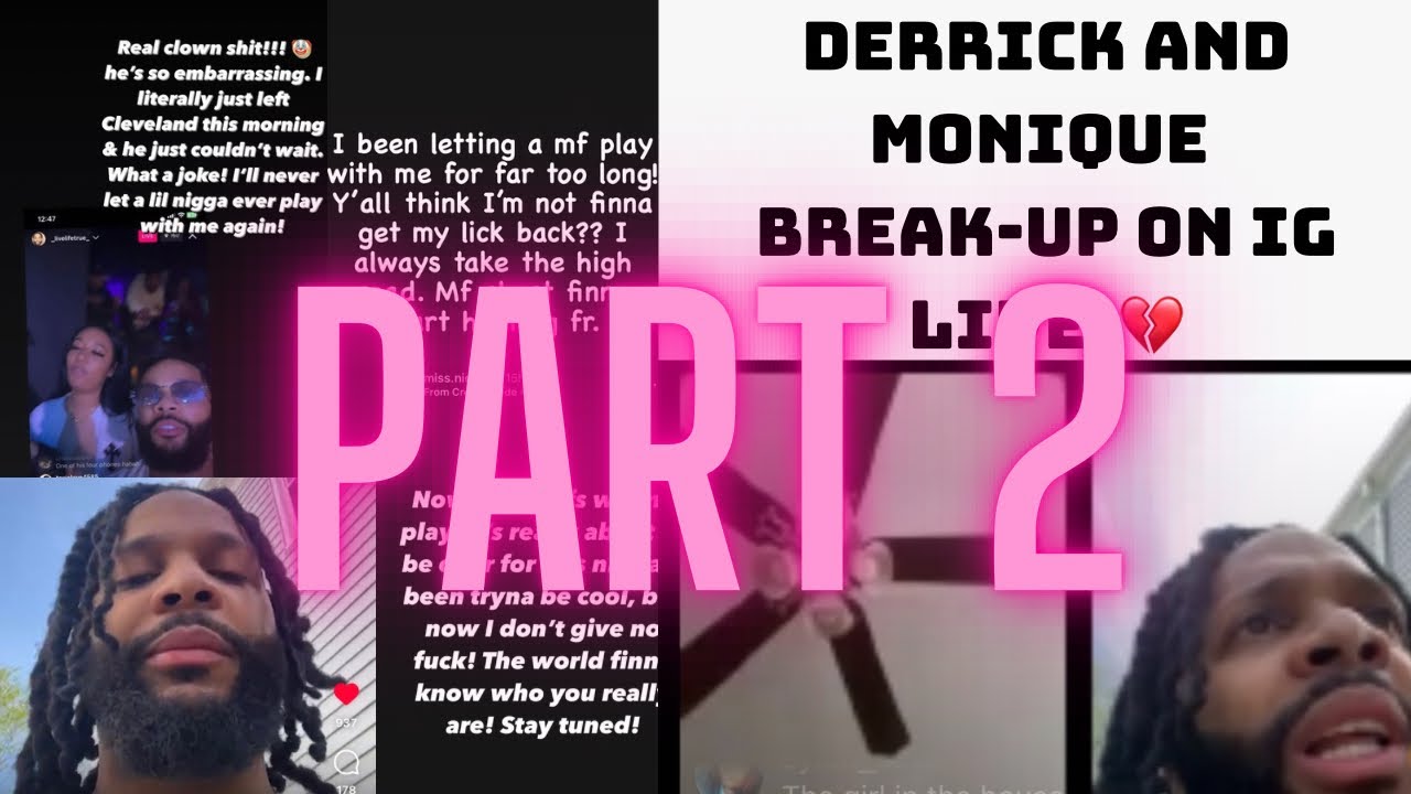 Derrick and Monique From Love After Lockup Break Up On IG part 2 💔 ...
