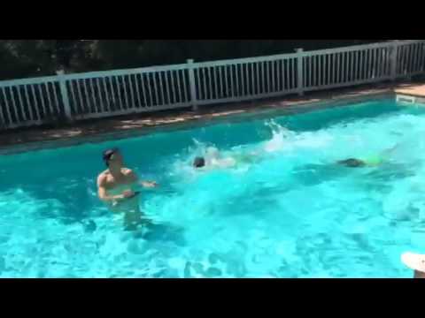 Handstand in the Pool Summer Fun - YouTube