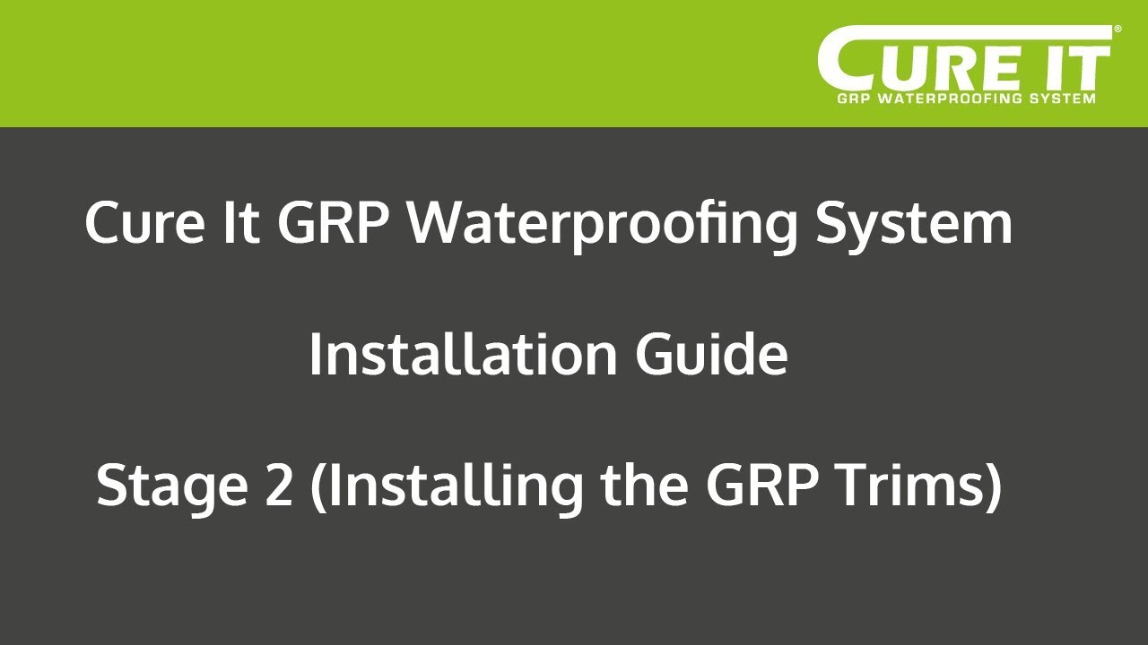 Cure It GRP Waterproofing System Installation - Stage 2 (Installing the ...