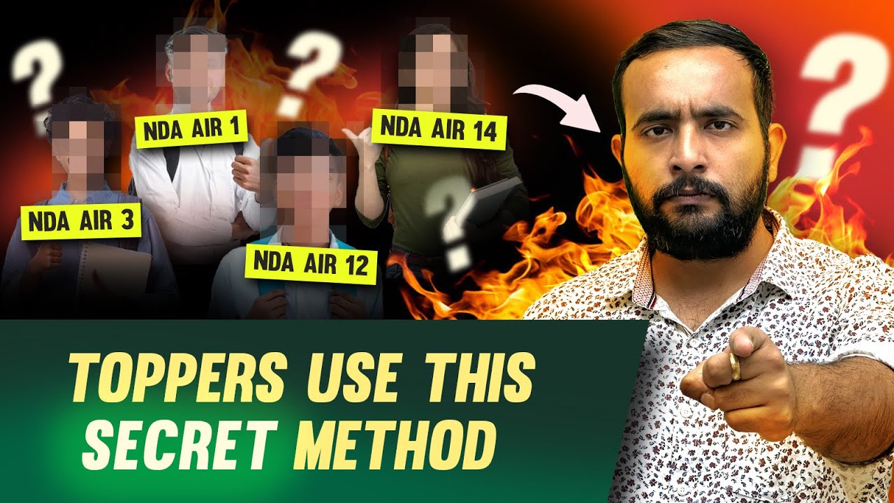 NDA Toppers Use This Secret Method!!! | Nobody Will Tell You These 5 ...