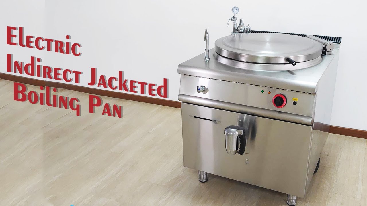 Commercial Advanced Electric Indirect Jacketed Boiling Pan (100L) - YouTube