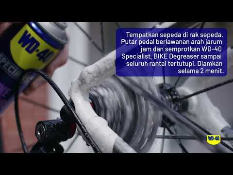 Cara membersihkan rantai sepeda - WD-40 Specialist® Bike Chain Degreaser
