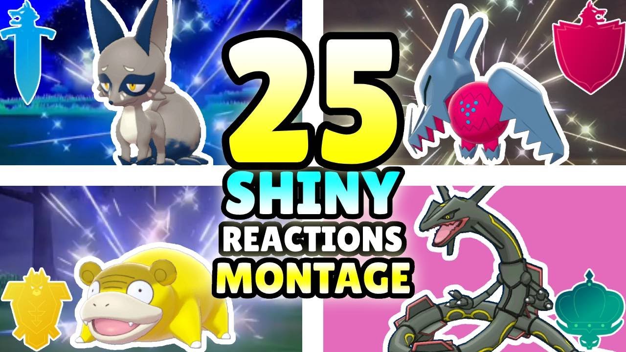 25 INSANE SHINY POKEMON REACTIONS - Pokemon Sword and Shield Shiny ...