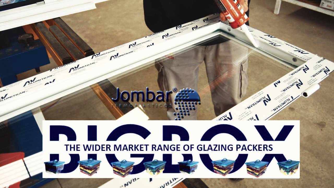 How to install a glass in a window with Jombar Glazing Packers. - YouTube
