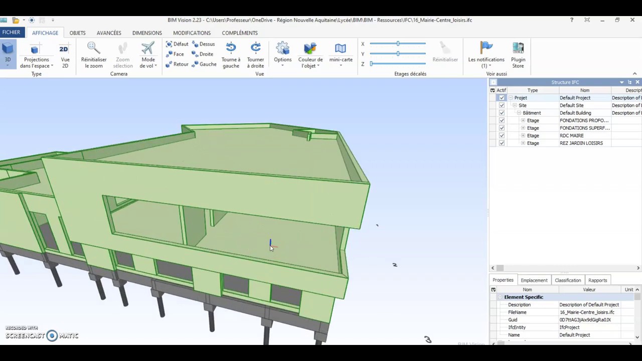 BIMVision 01 Affichage - YouTube