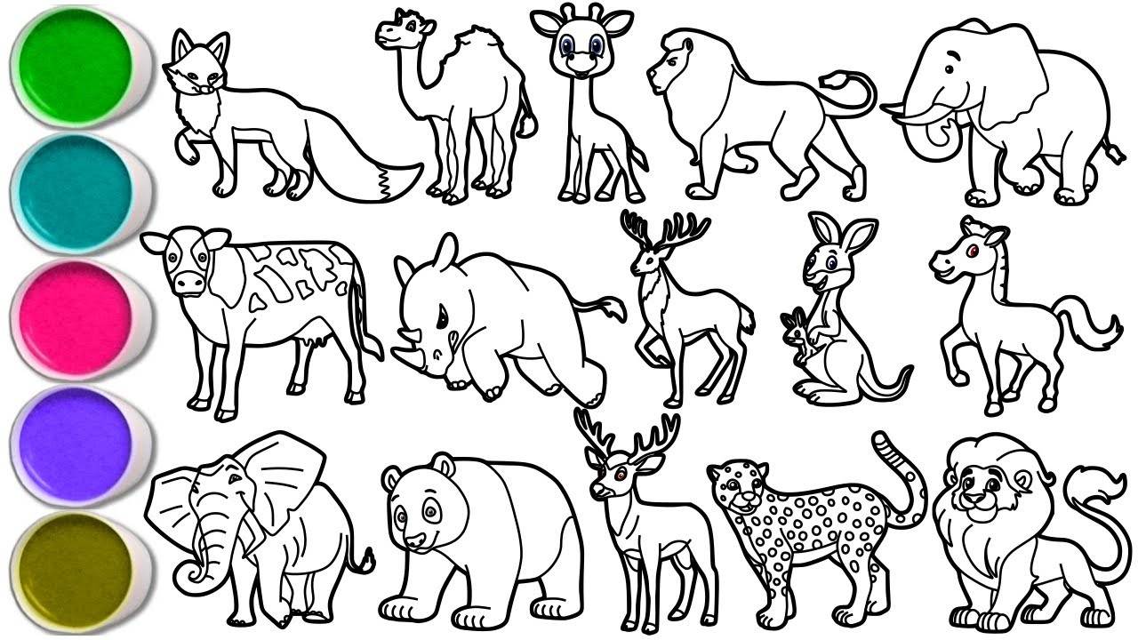 Draw Amazing Animals in 30 Minutes - Mammoth, Fox, Camel, Giraffe, Lion ...