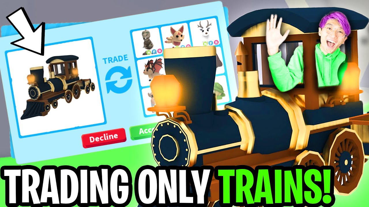 Can We Beat The TRADING ONLY LEGENDARY TRAINS CHALLENGE In Roblox ADOPT ...