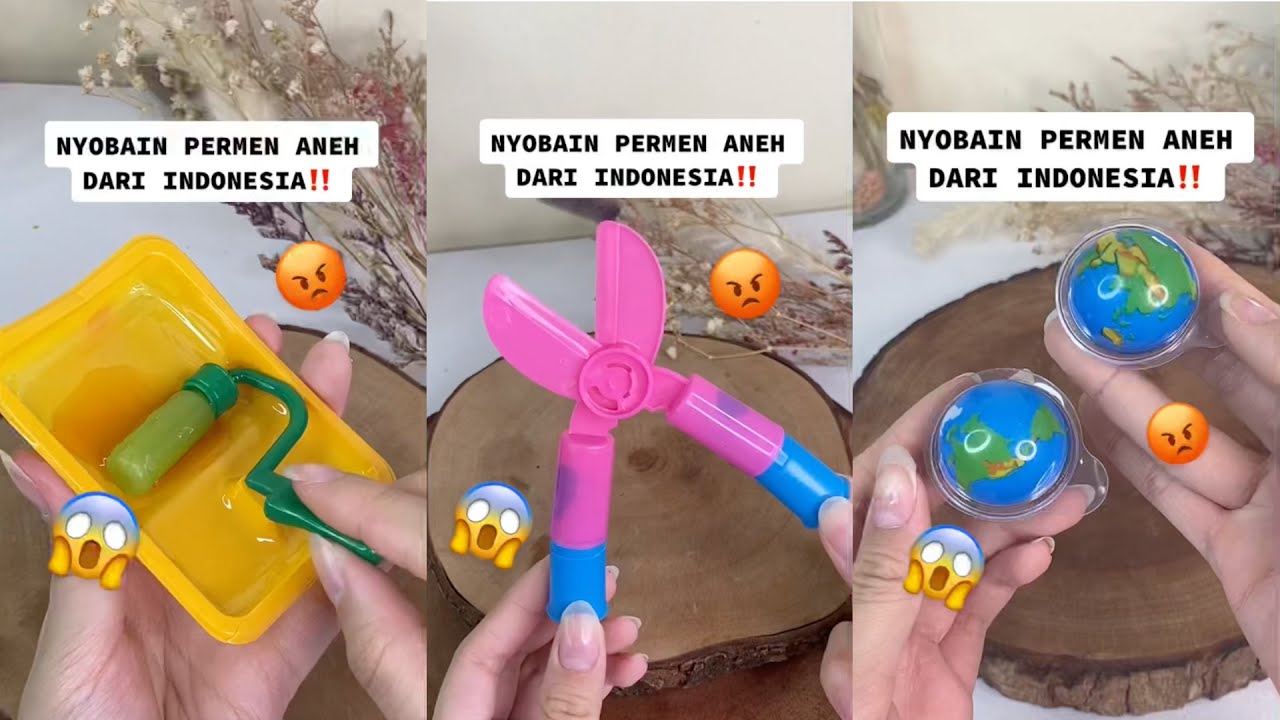 MAKAN PERMEN BENTUK GUNTING!! - TIKTOK VIVIANVIL MAKAN PERMEN UNIK ...