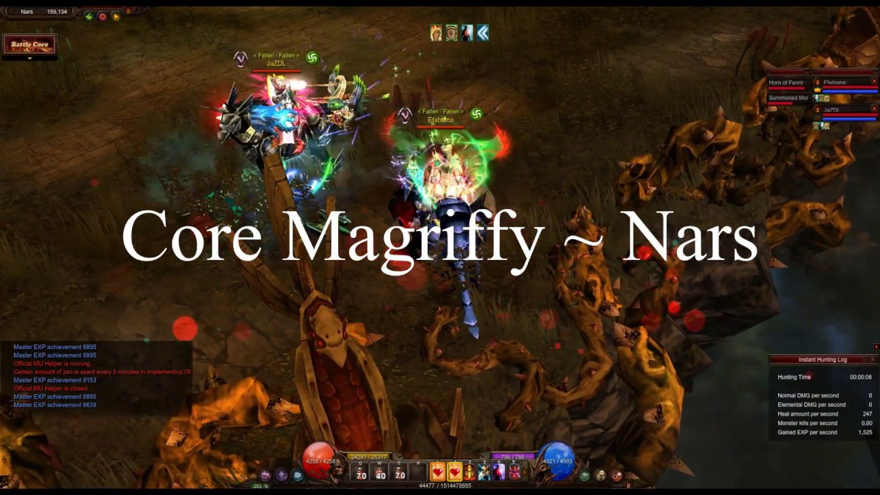 Global Mu Online - EE+DL SOLO CORE MAGRIFFY BOSS! - YouTube