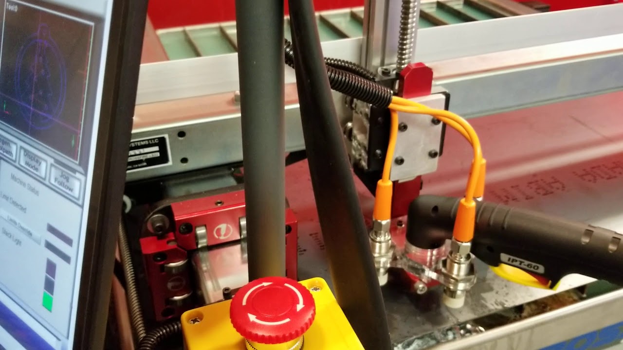 Modified Langmuir CrossFire plasma cutter first cut - YouTube