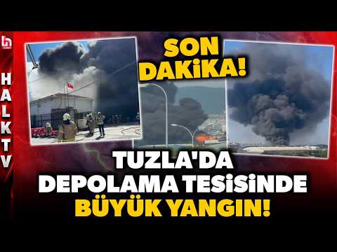 SON DAKİKA! TUZLA'DA FACİA GİBİ YANGIN! Sanayi tesisinden alevler yükseldi! Duman gökyüzünü kapladı!