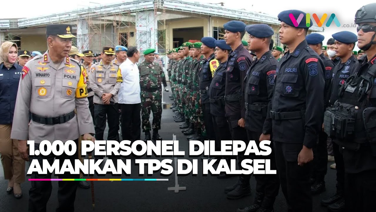 Polda Kalsel Lepas 1.000 Personel Pengamanan TPS di Pilkada Serentak 2024 - YouTube
