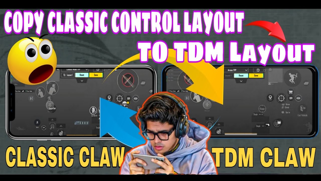 Copy Erangle/Livik Control Layout To TDM 📲 Copy Arena Claw In Classic ...