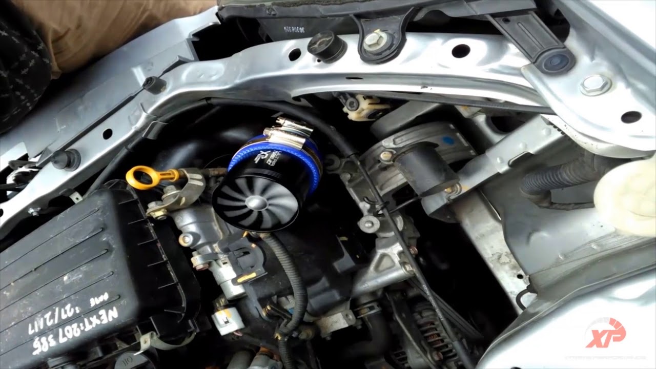 Ultra Turbo Jet spiral intake on perodua viva 1.0 850cc - YouTube